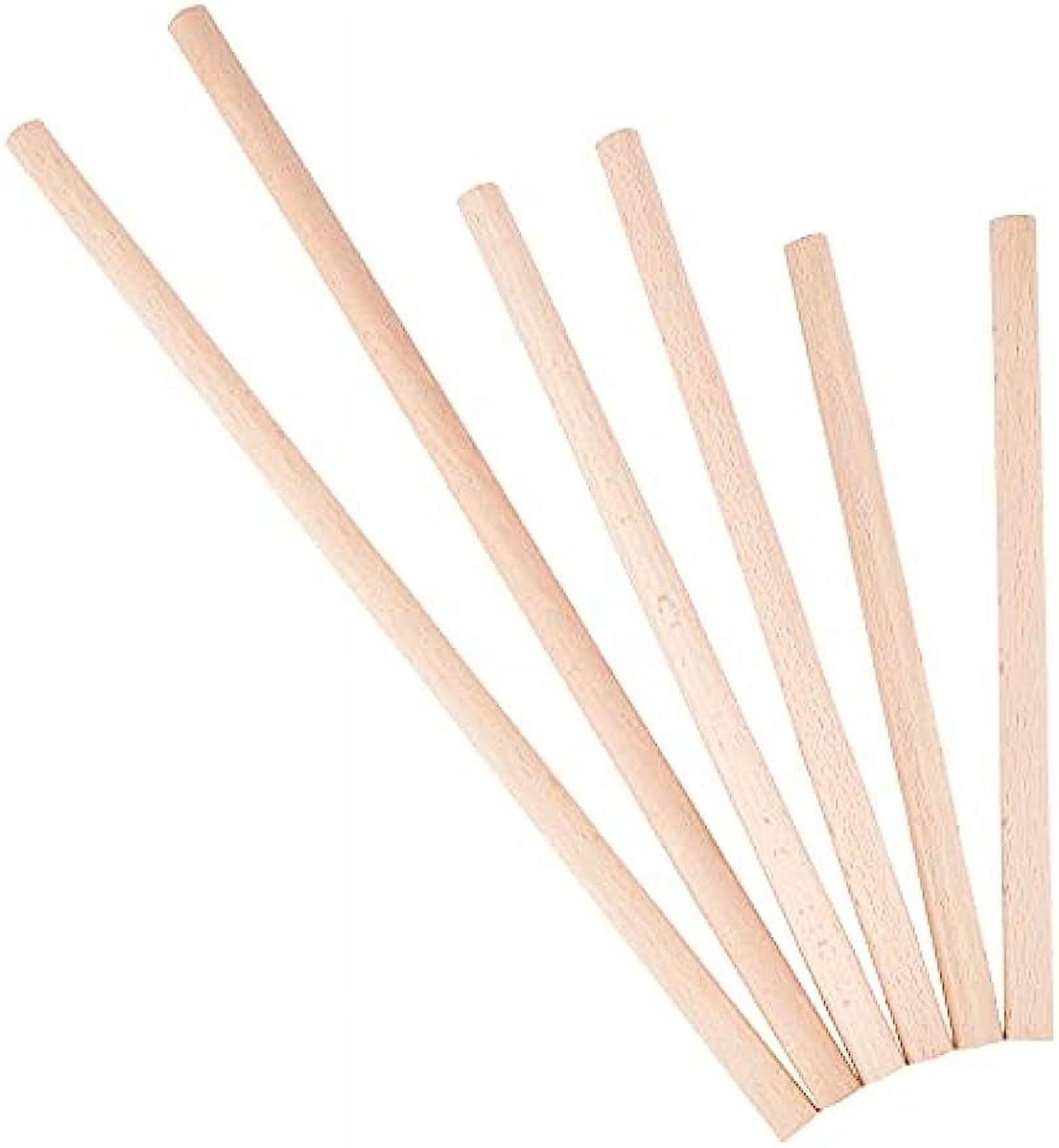 6 Pcs Dowel Rods Round Weaving Sticks 1.5cm 3 Different Lengths Wooden ...