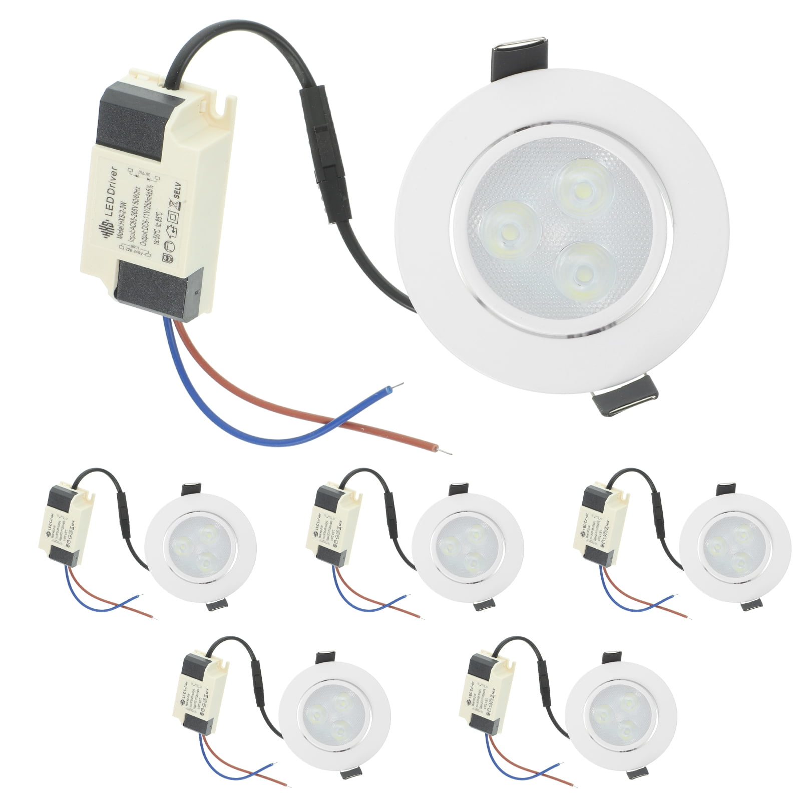 6 Pcs Downlights for Ceiling LED Recessed Downlight Downlight Lamp ...