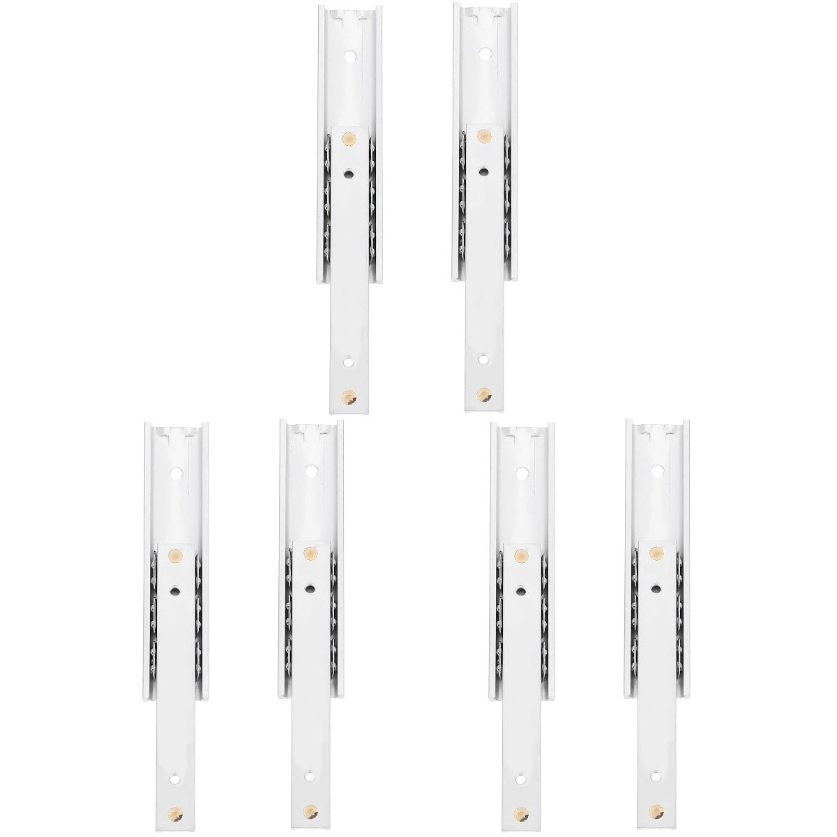 6 Pcs Drawer Slides Telescopic Slider for Cabinet Furniture Kitchen ...