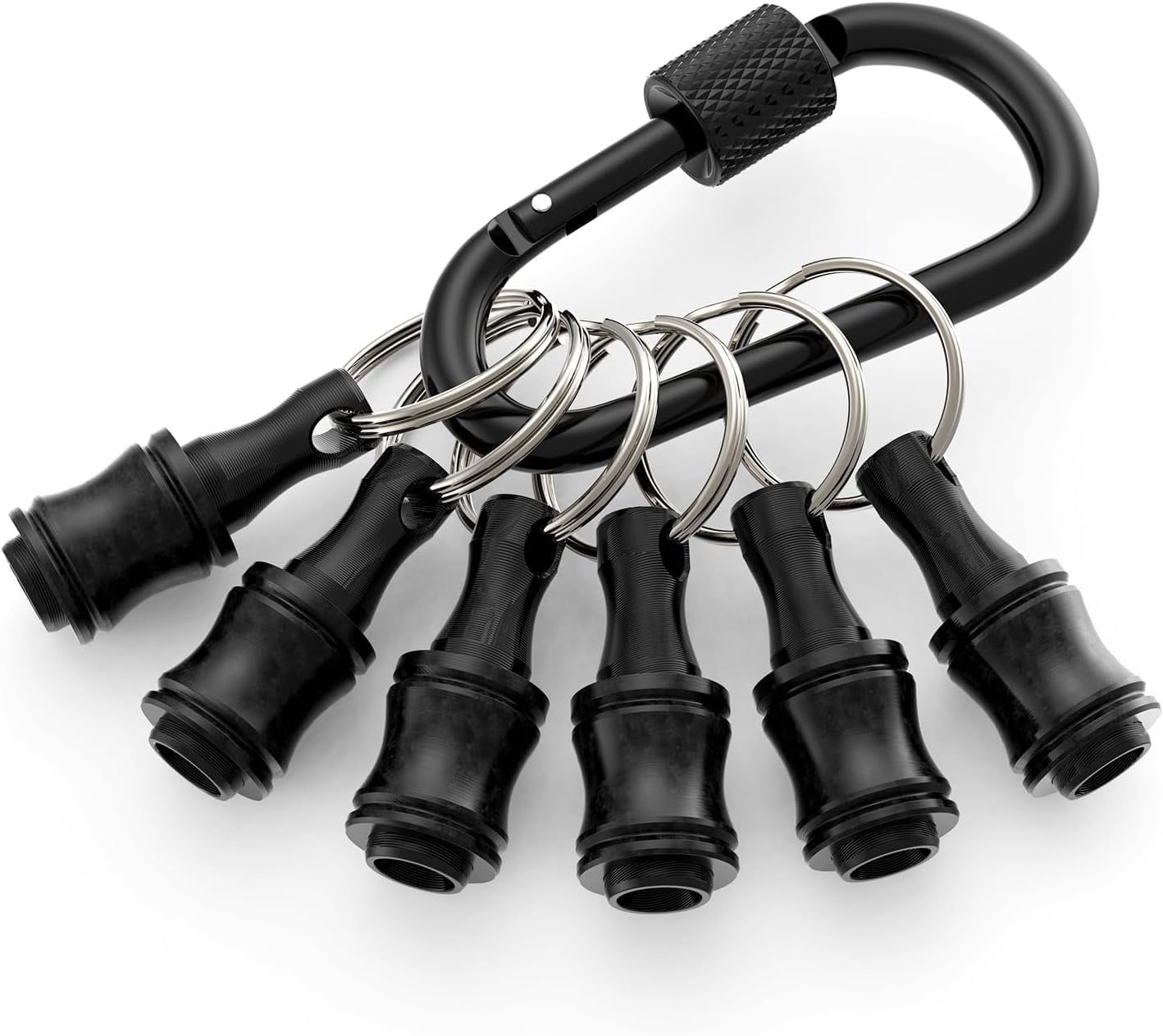 6 Pcs Drill Bit Holder Mens Gifts, 1/4 Bit Holder Key Chain, Impact Bit ...