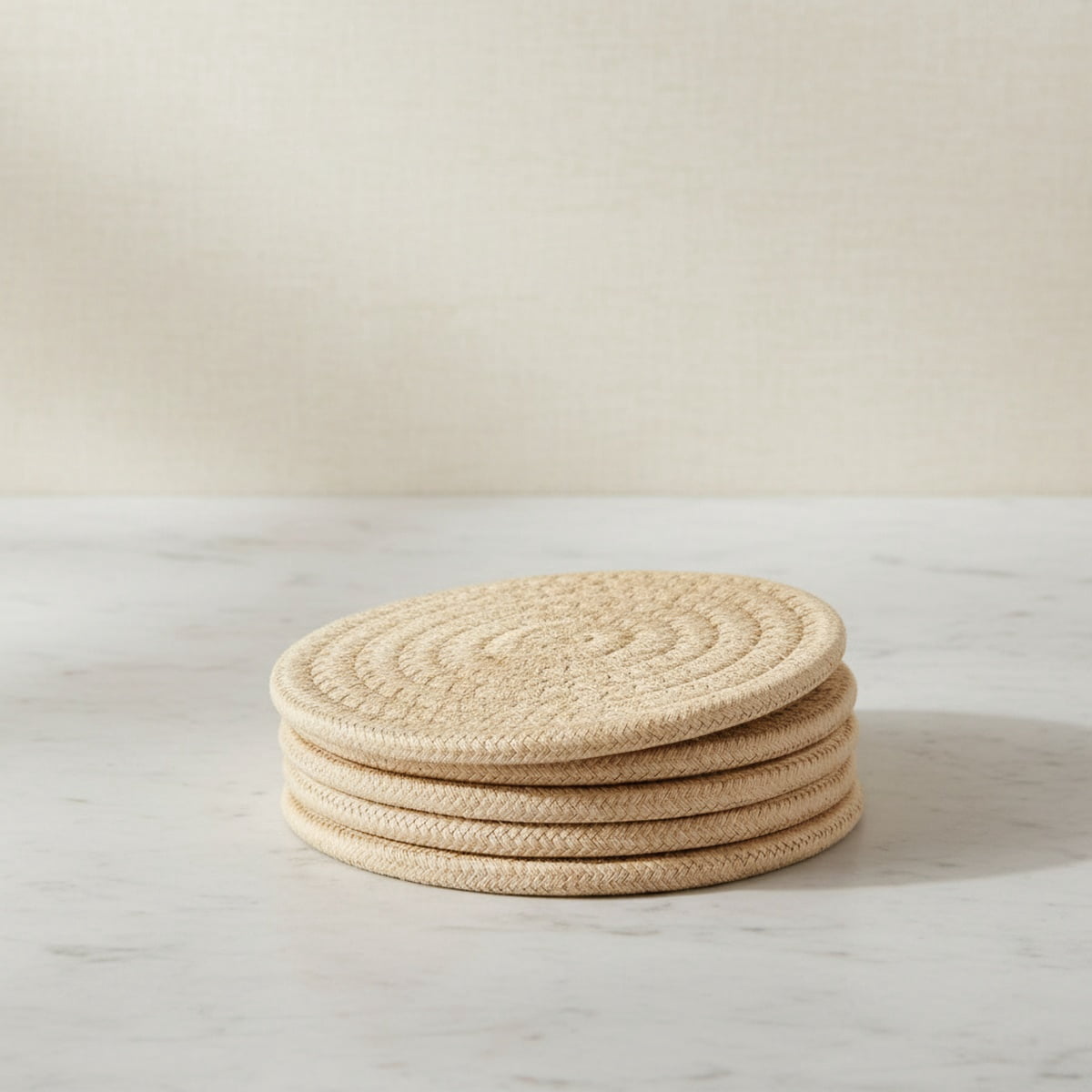 6 Pcs Drink Coasters, Absorbent Coasters for Drinks, Cotton Woven ...
