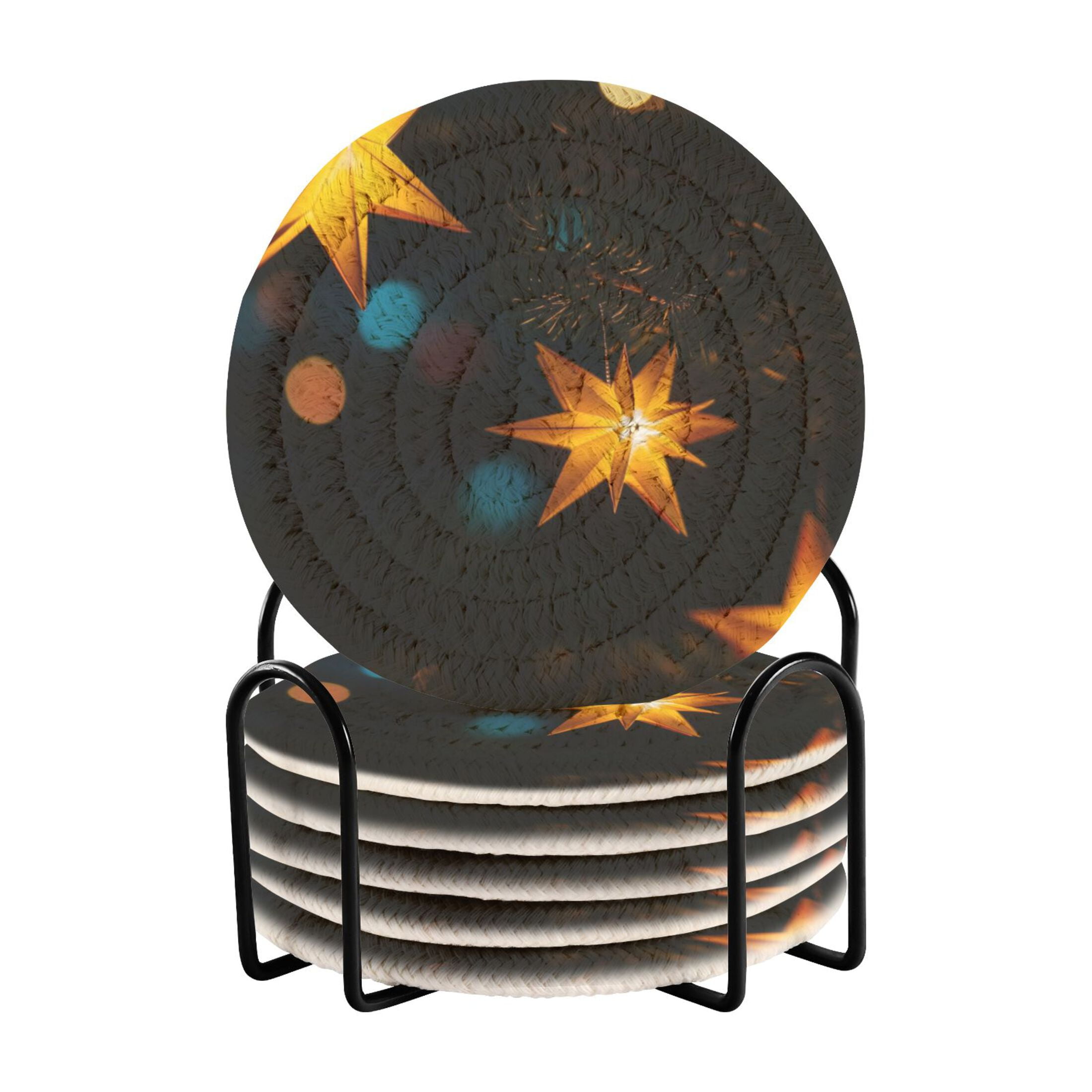 6 Pcs Drink Coasters with Holder Absorbent Coasters Minimalist Home ...