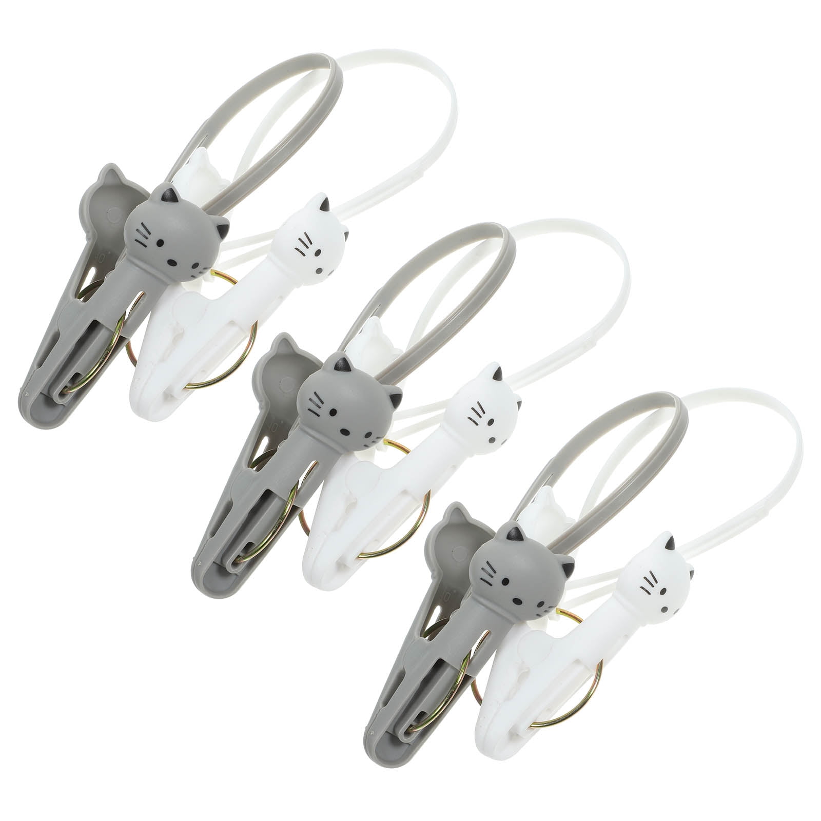 6pcs Windproof Clothespins Multipurpose Clothesline Clamps with ...