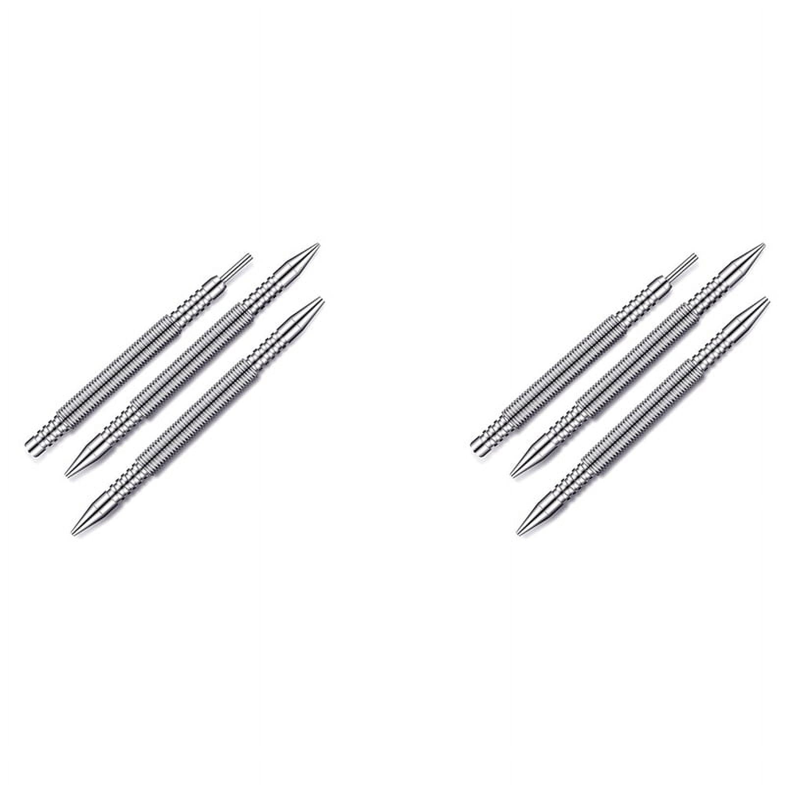 6 Pcs Dual Nail Setter and Hinge Pin Punch Set,Hammerless Spring Nail ...