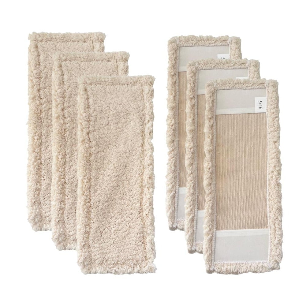6-Pcs Dust Mops Pads Floor Cleaning Replacements for Home, Kitchens ...