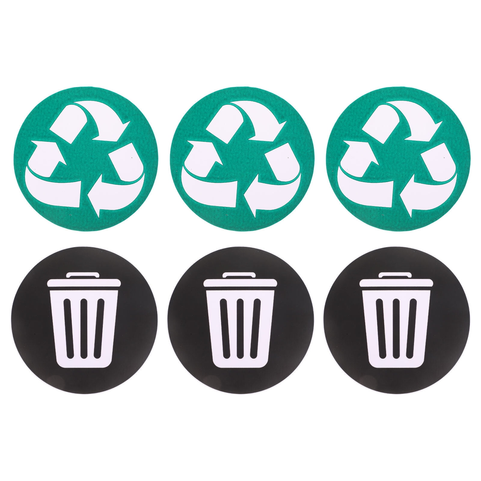 6 Pcs Dustbin Recycle Garbage Sorting Stickers Classification Home ...