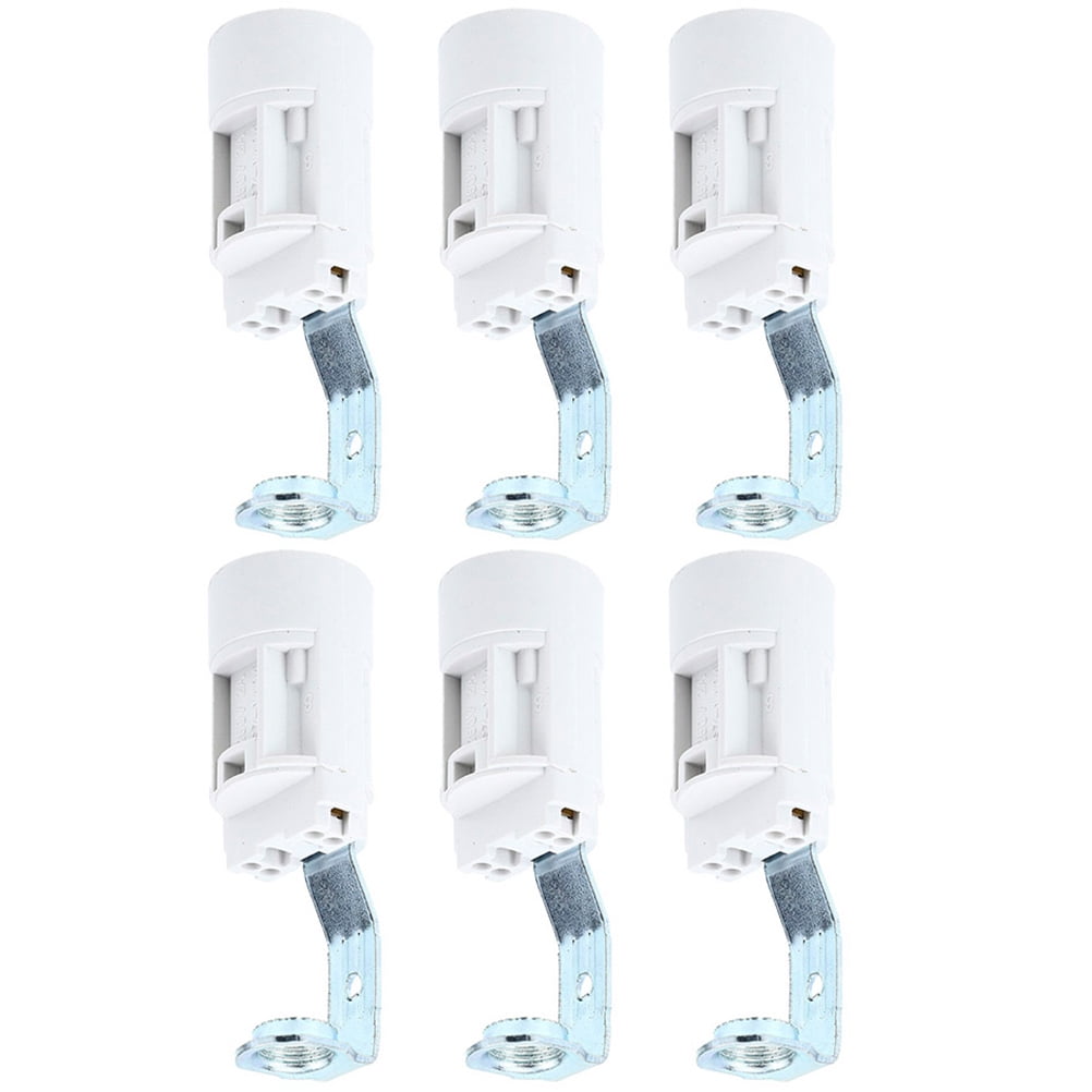 6 Pcs E14 Screw Bracket Christmas Light Socket Candle Holders ...