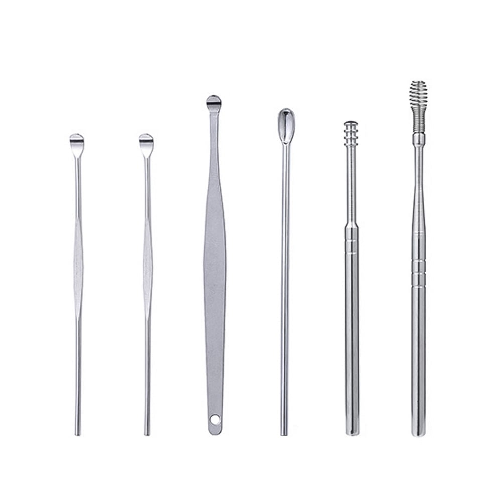 6 Pcs Ear Pick Earwax Removal Kit, Ear Cleaning Tool Set, Ear Curette ...