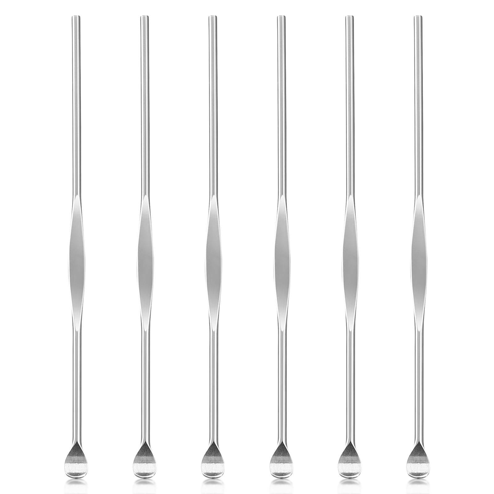 6 Pcs Ear Spoon Pick Scoops Wax Removal - Walmart.com