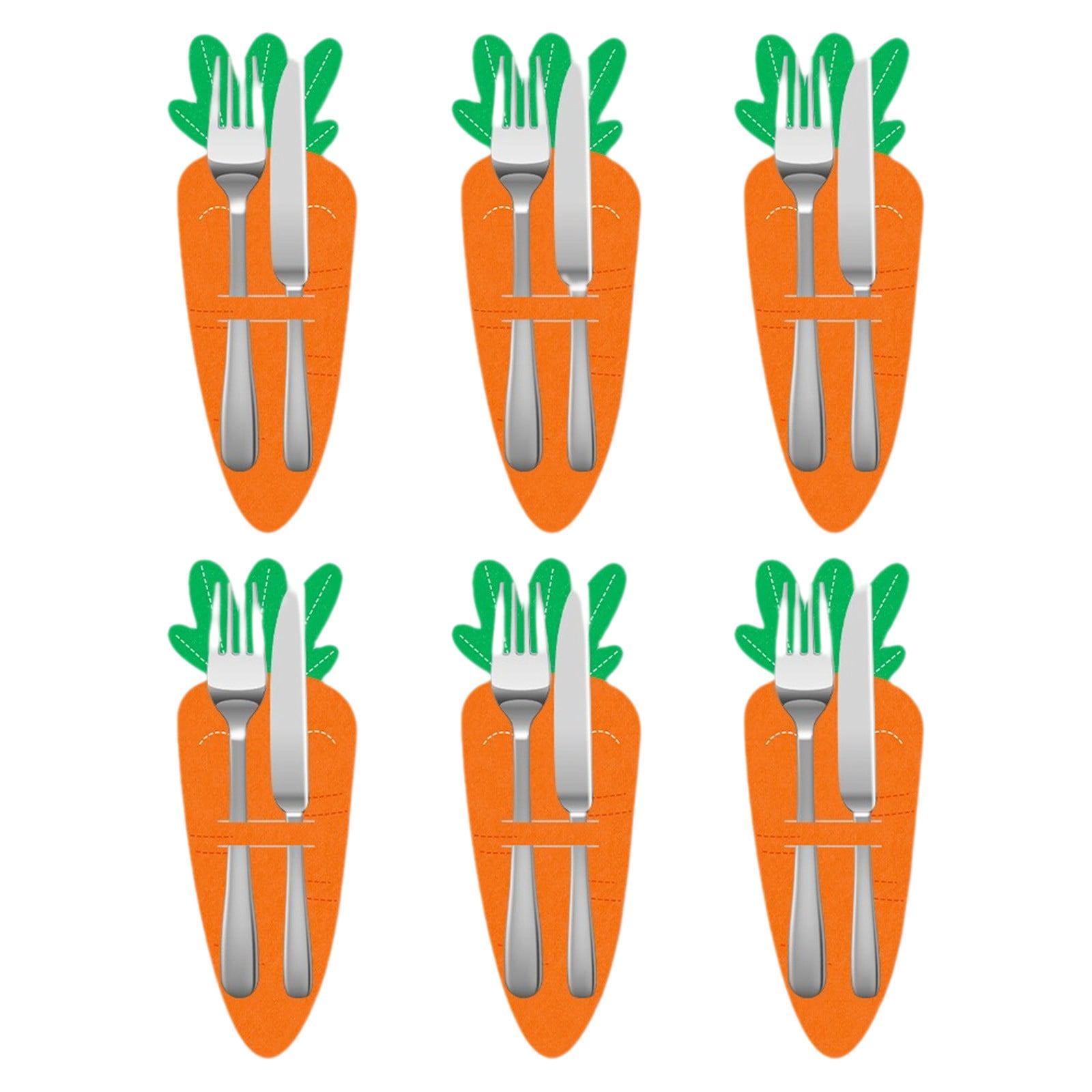 6 Pcs Easter Cutlery Holders,Easter Themed Paper Cutlery Holders,Easter ...