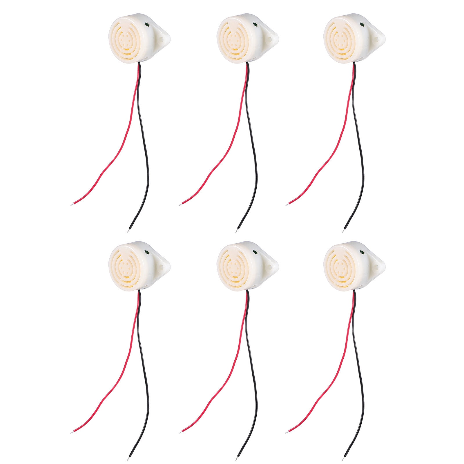 6 Pcs Electronic Buzzer Active 3-24V Alarm Security Blockers Computer ...