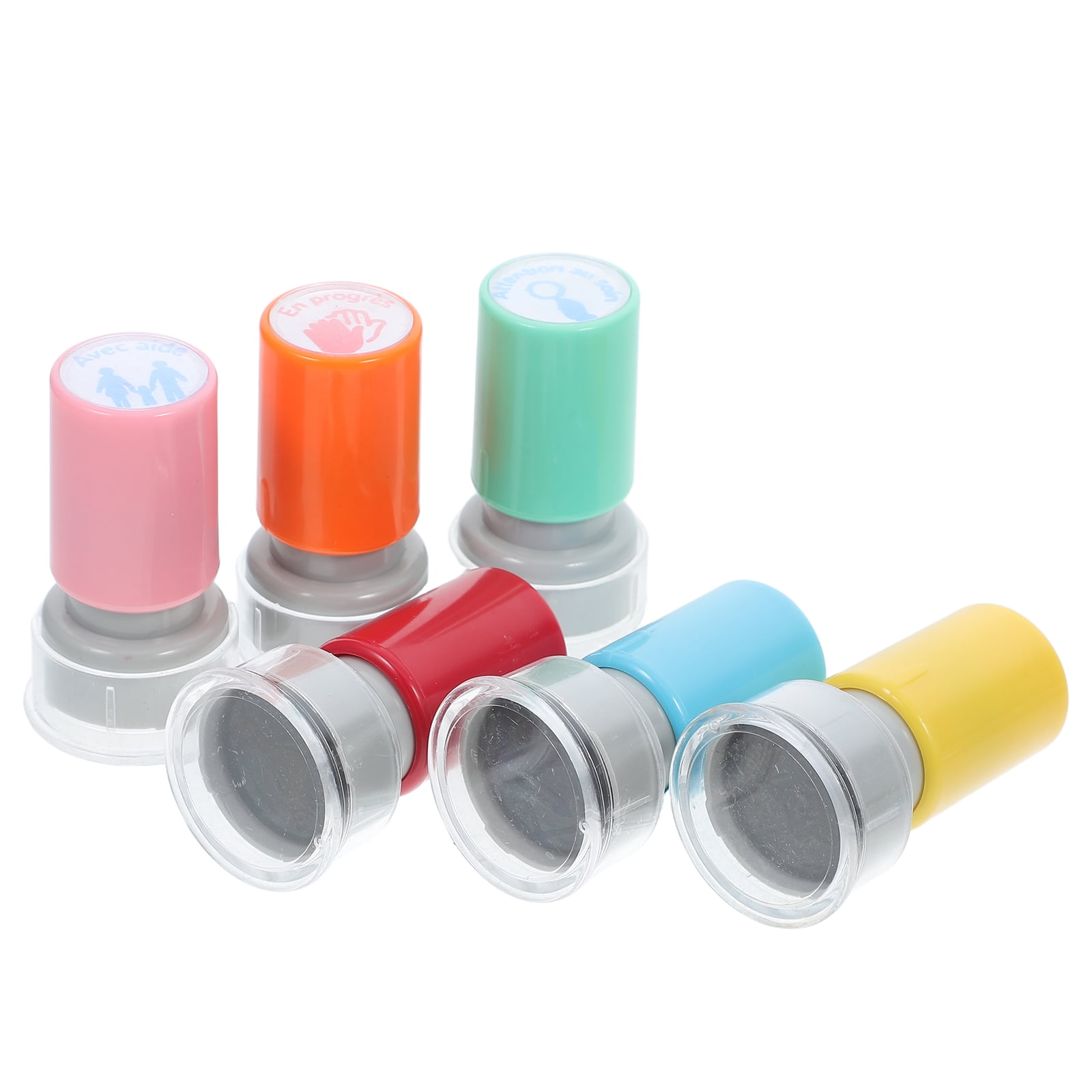 6 Pcs Elementary School Stamps Round Teacher Seal Child Pupils ...