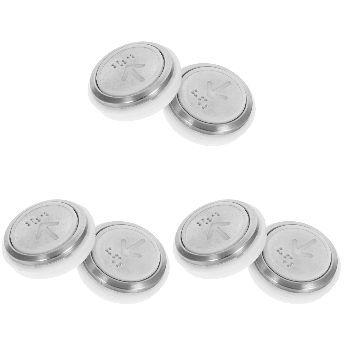 6 Pcs Elevator Button Lift Spare Parts Accessories Warning Bell Buttons ...