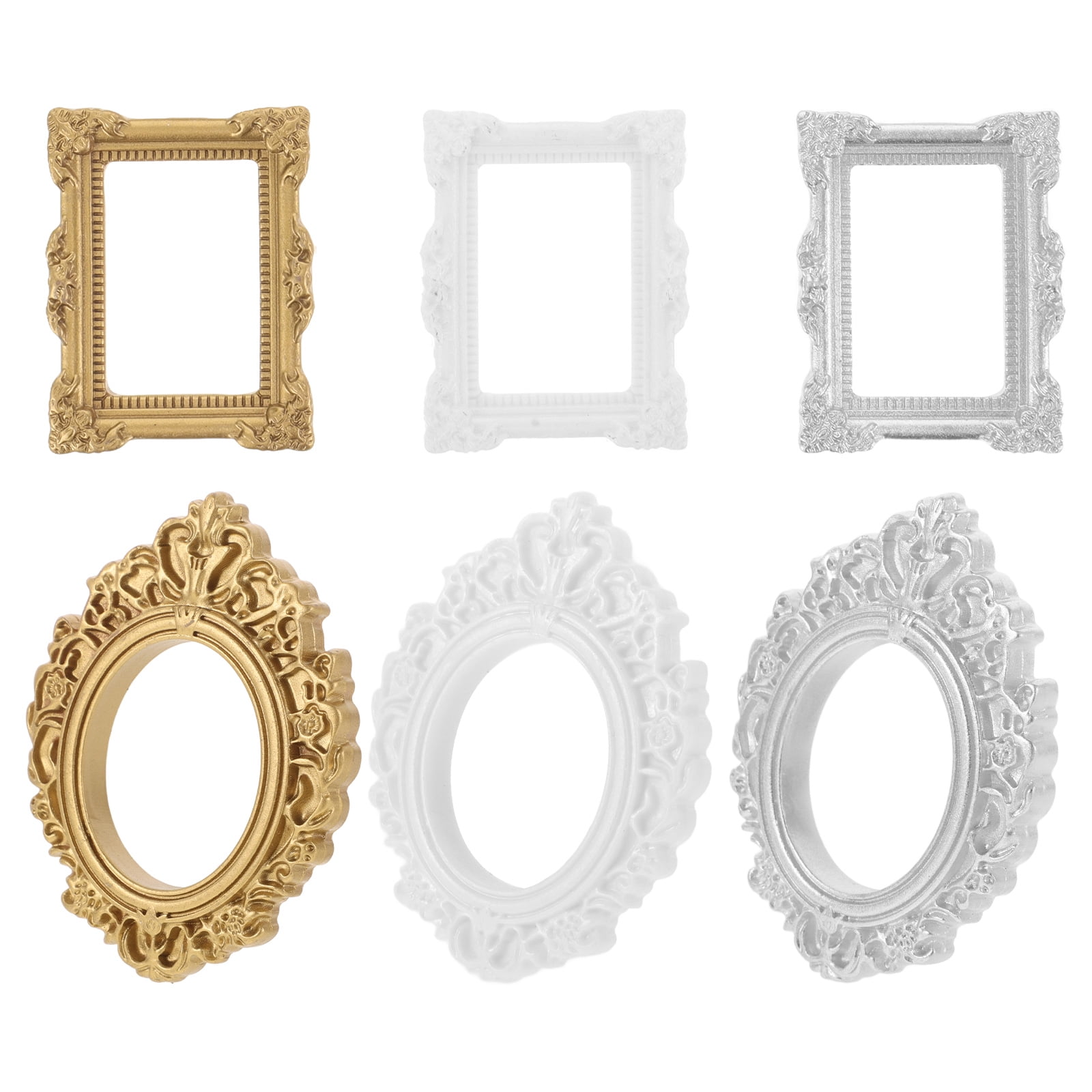Mini Photo Frame Design Resin Decor Accessories for Crafts 6pcs ...