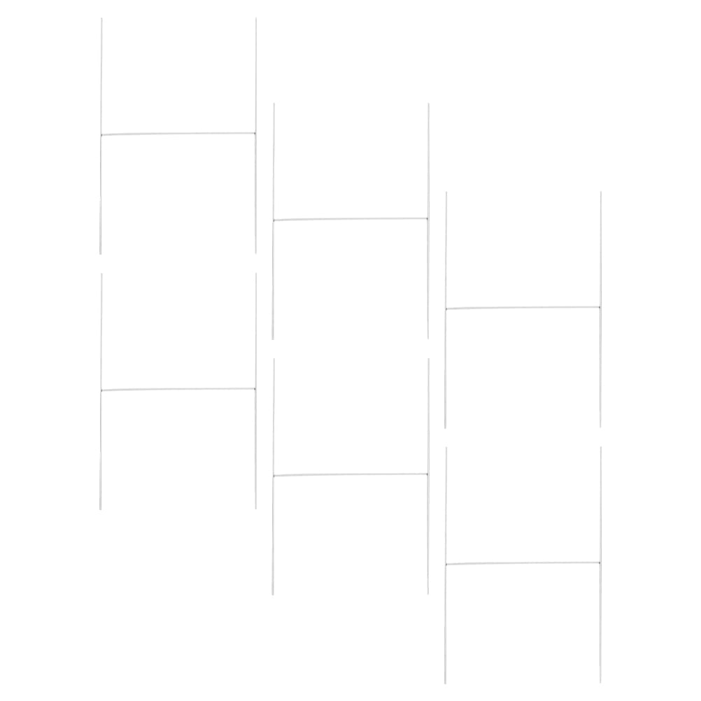 6 Pcs Emblems Display Shelf Poster Holding Brackets Yard Sign Stakes ...