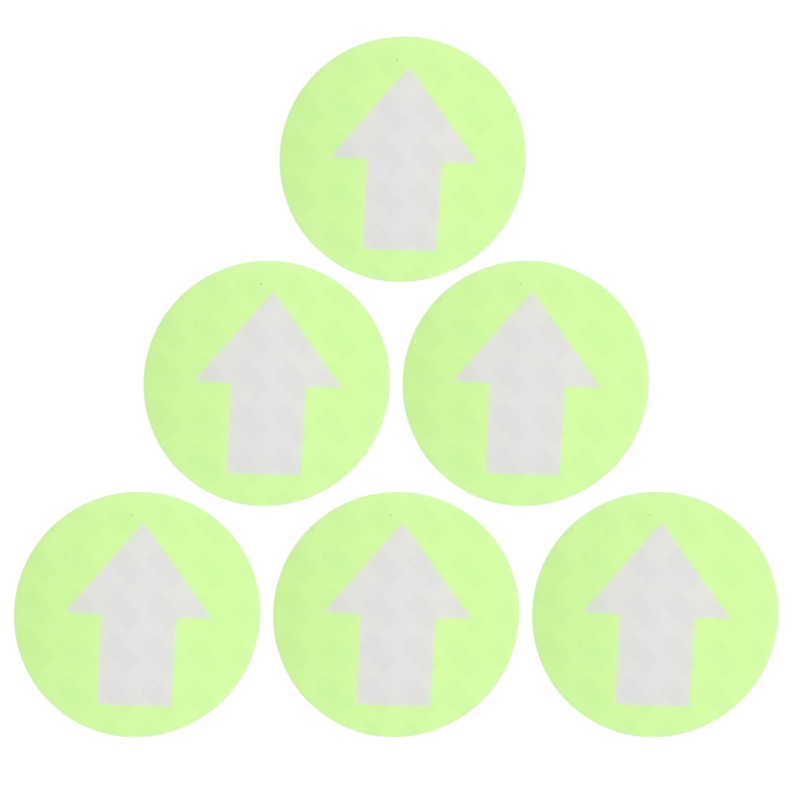 PBPBOX Arrow Direction Sign PVC 6Pack 3.54X3.54X0.04in - Walmart.com