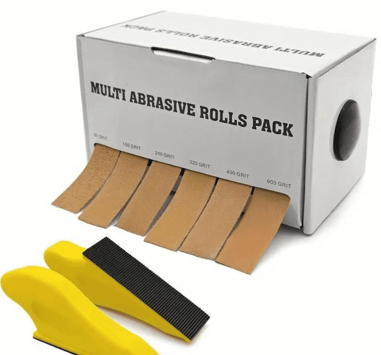 6 Pcs Emery Cloth Roll 80 150 240 320 400 600 Grits Sandpaper Roll Wear ...