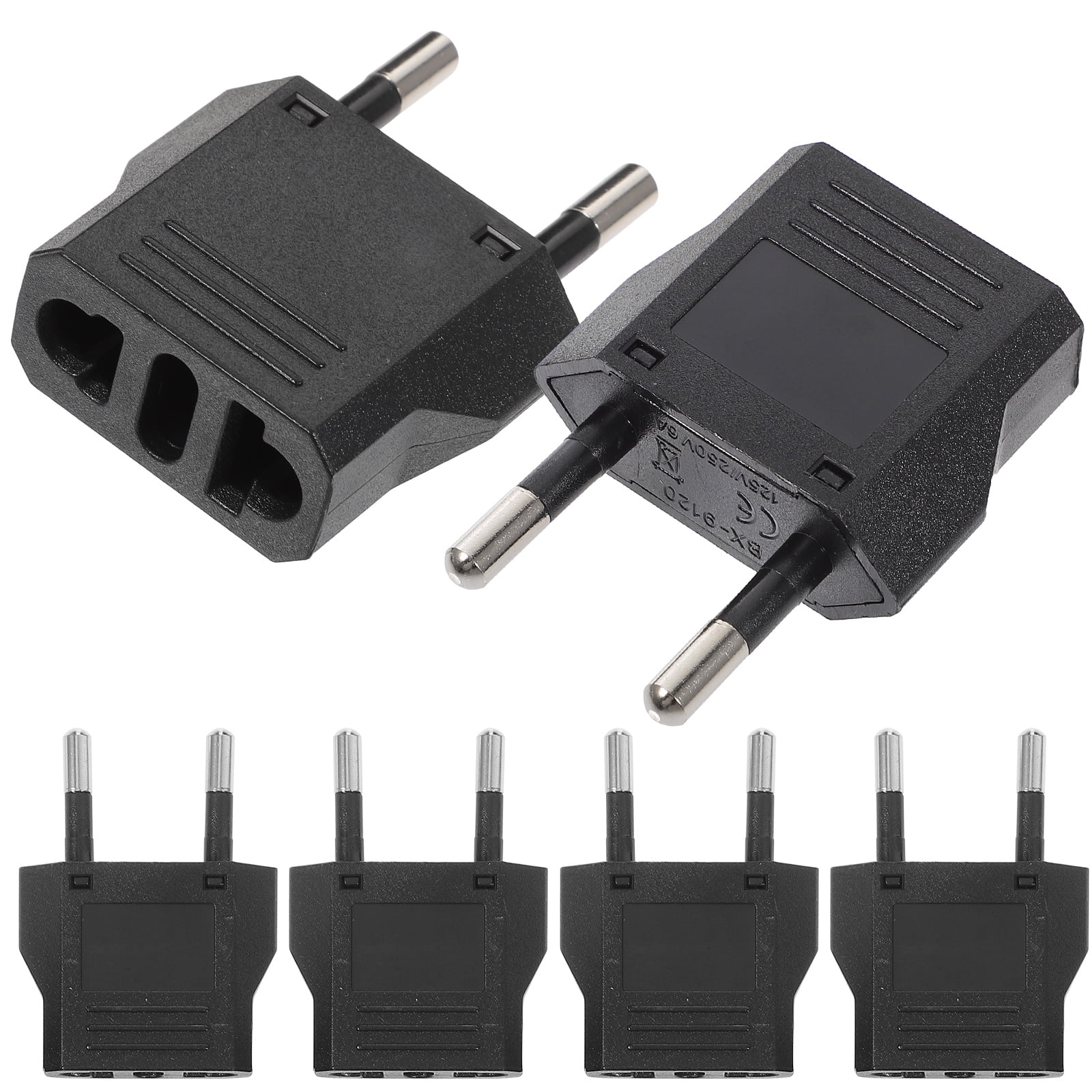 6 Pcs Extender Voltage Plug Converter US to EU Power Socket Adapter ...
