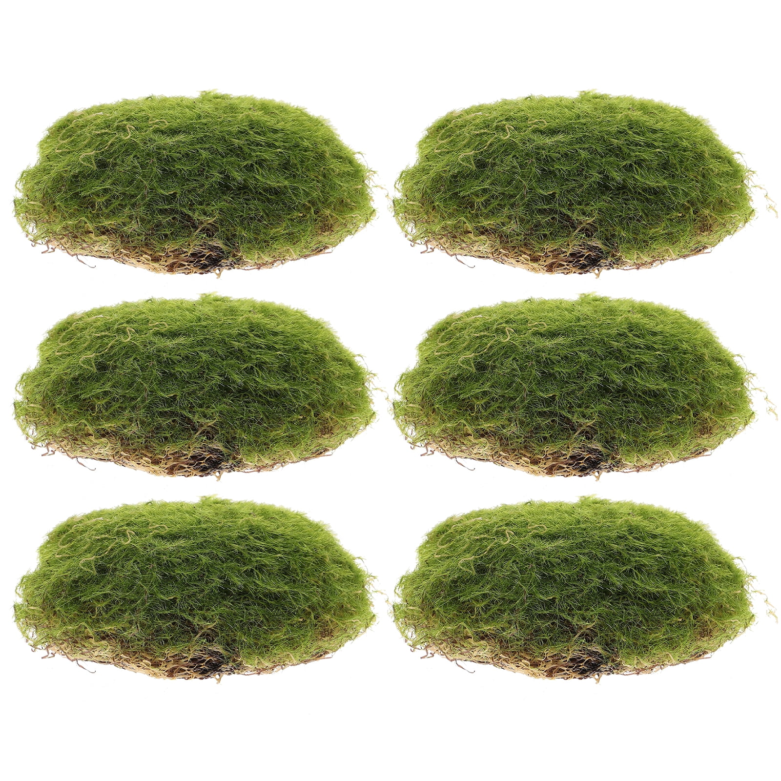 RENACLIPY Lifelike Mossy Stone Green Imitated Decor for Indoor and ...