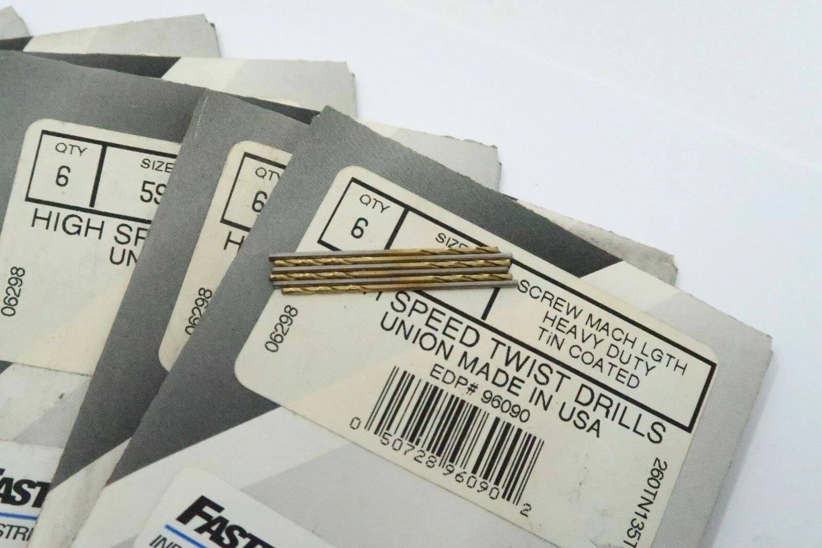 6 Pcs Fastenal #33 Screw Machine Stub Length Heavy Duty Tin Coated ...