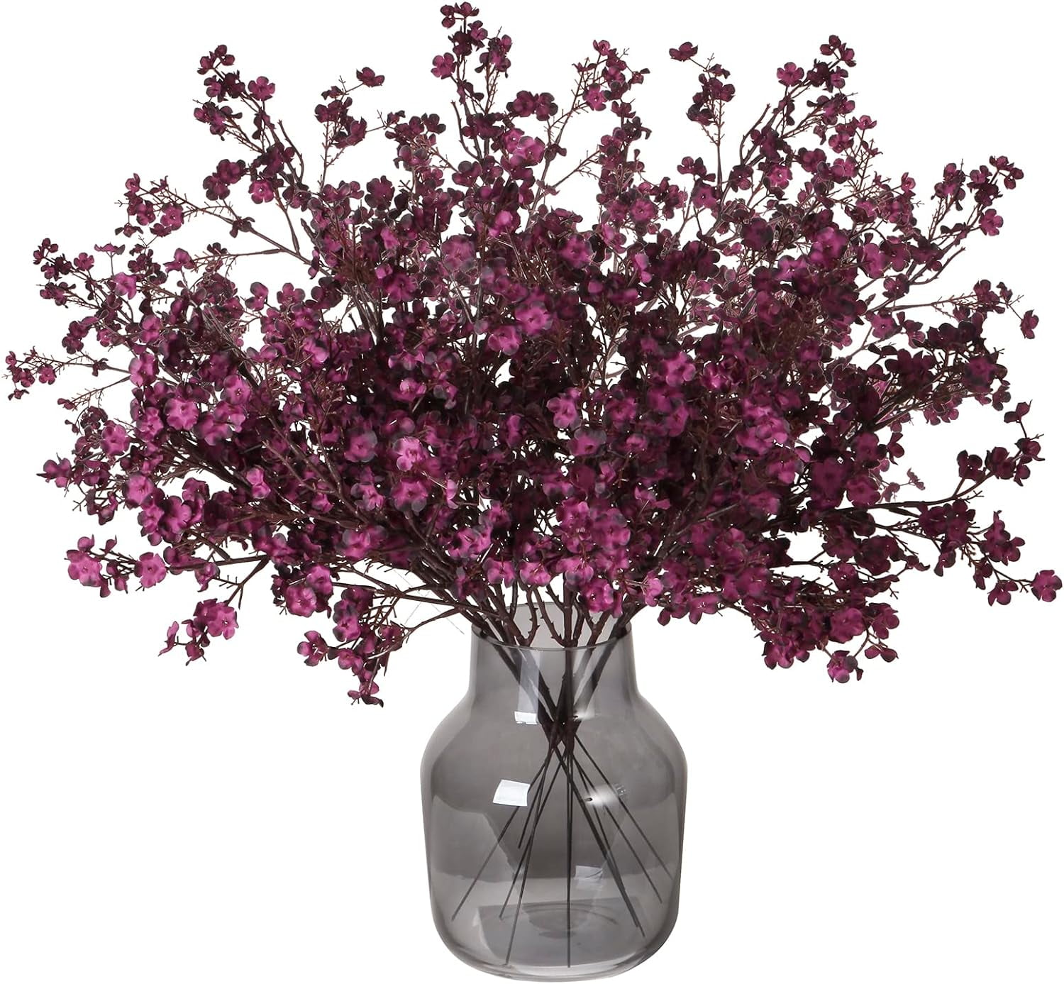 6 Pcs Faux Flower Fake Babys Breath Flower Bulk Artificial Gypsophila ...