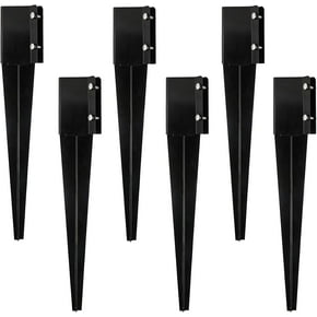 Durable Black Powder Coated 4x4 Post Spikes for Patio Garden