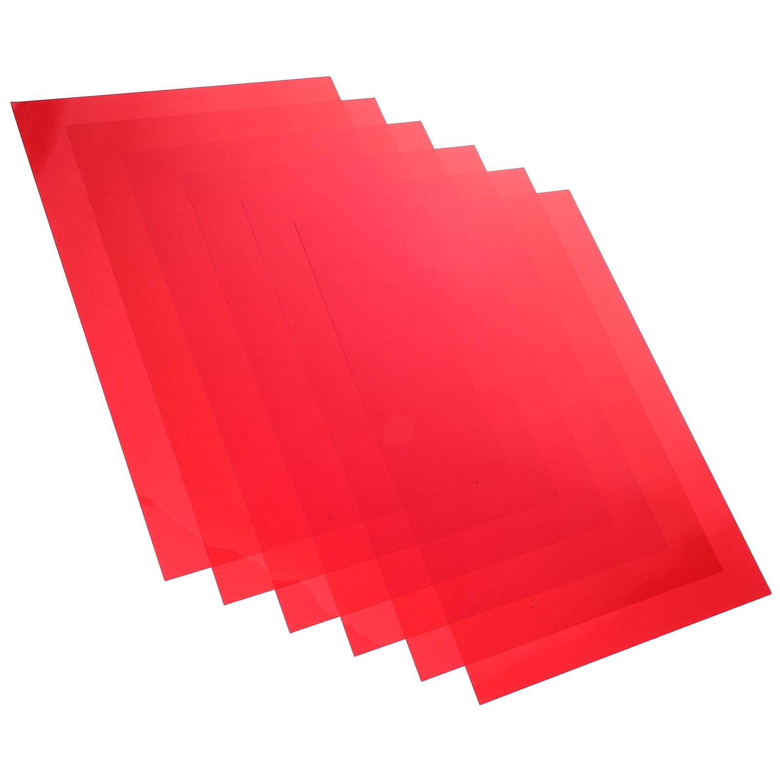 6 Pcs Filter Plate Red Gels for Lights Fluorescent Headlight Tint ...