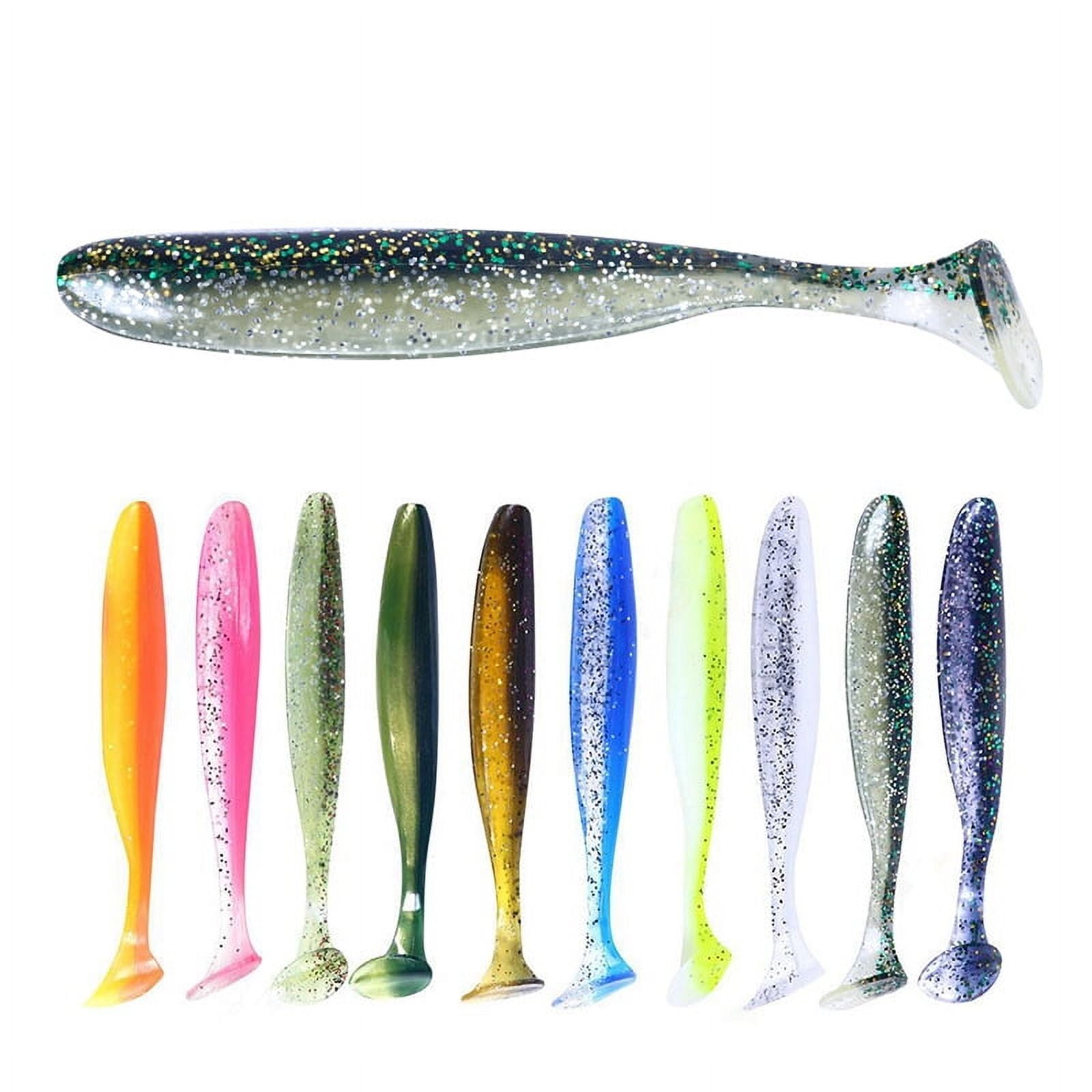 6 Pcs Fishing Lures Soft Baits For Bass, Crappie, Panfish, Catfish ...