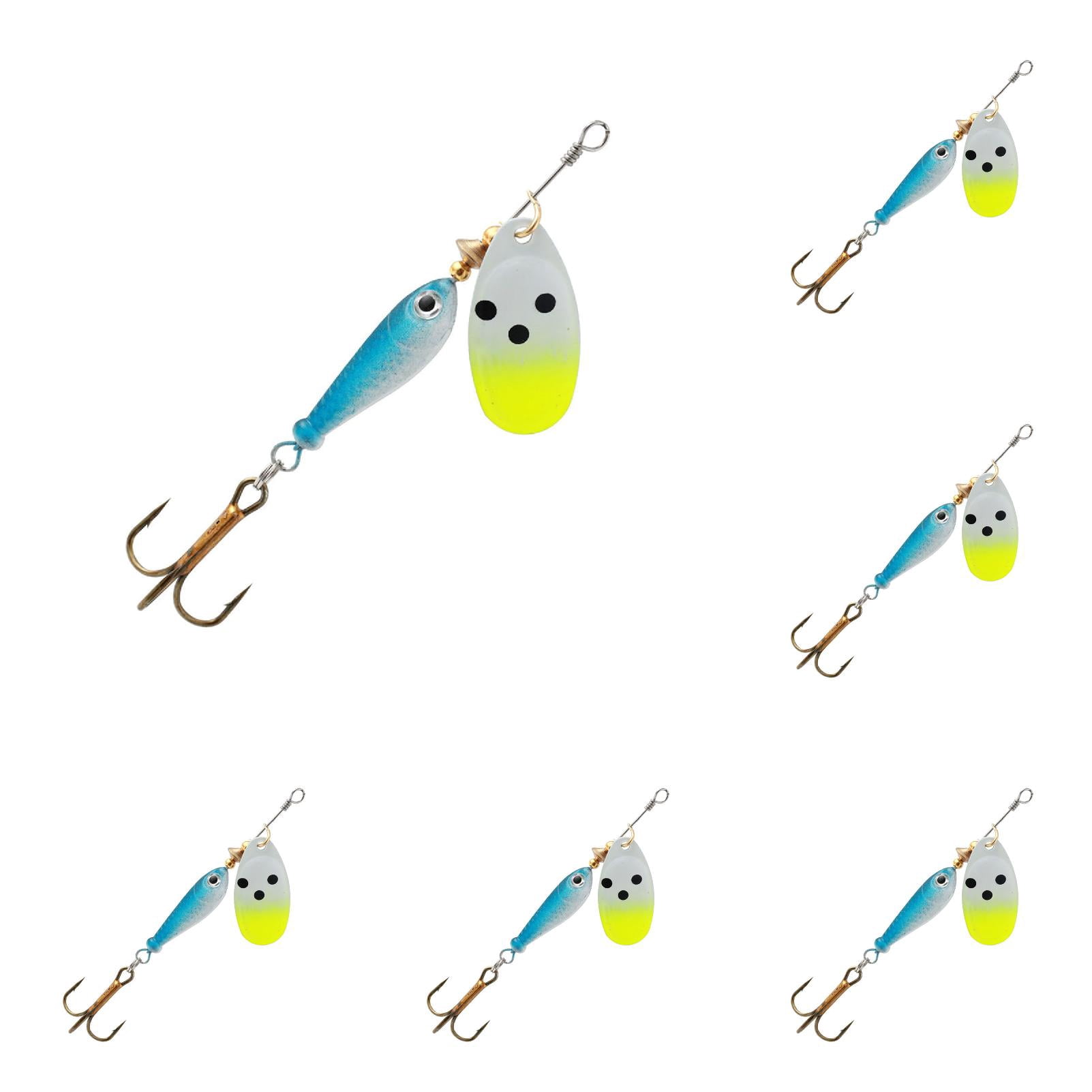 6 Pcs Fishing Lures Spinners Kit All Time Greatest Fish Catcher, World ...