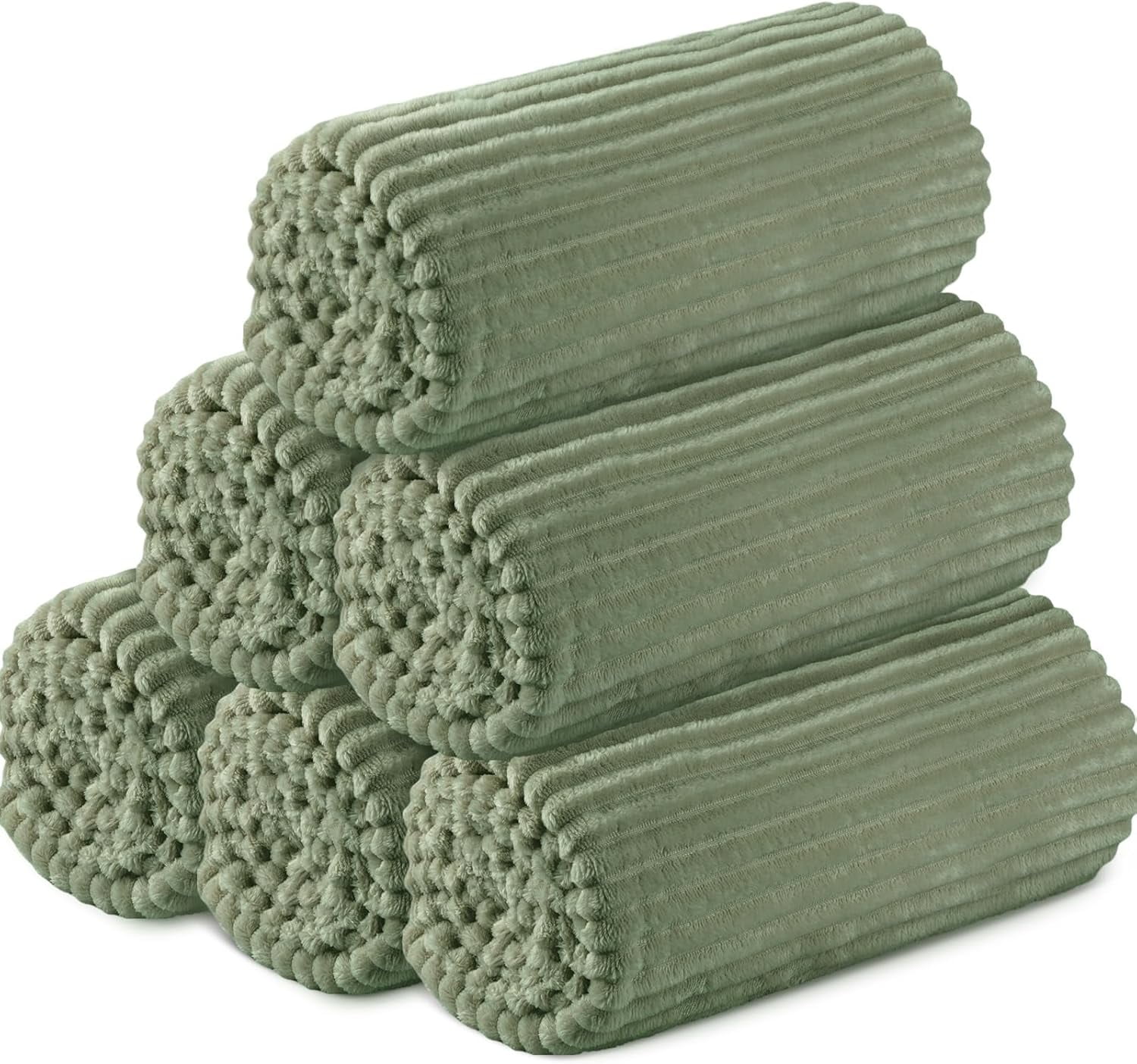 6 Pcs Flannel Throw Blanket Bulk 50 x 60 Inch Sleepover Blankets ...