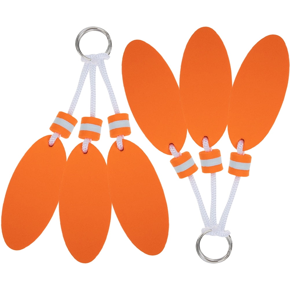HOMEMAXS 6Pcs Colorful Floating Keychains Water Sports Key Rings ...
