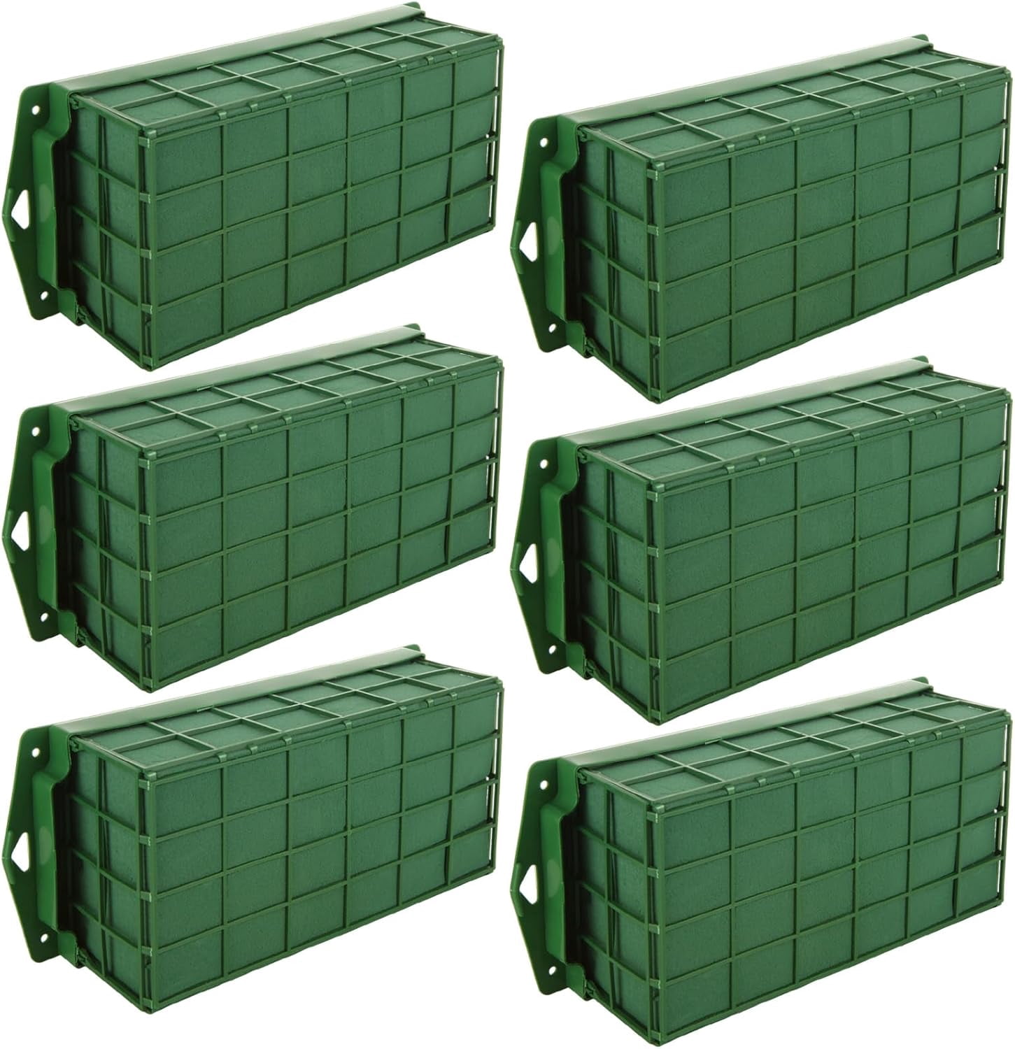 6 Pcs Floral Foam Cage, 11.8" x 4.5" x 3.1" Rectangle Flower Cage ...