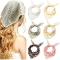 6 Pcs Floral Hair Bandanas Head Kerchief Women Bandana Print Chiffon ...
