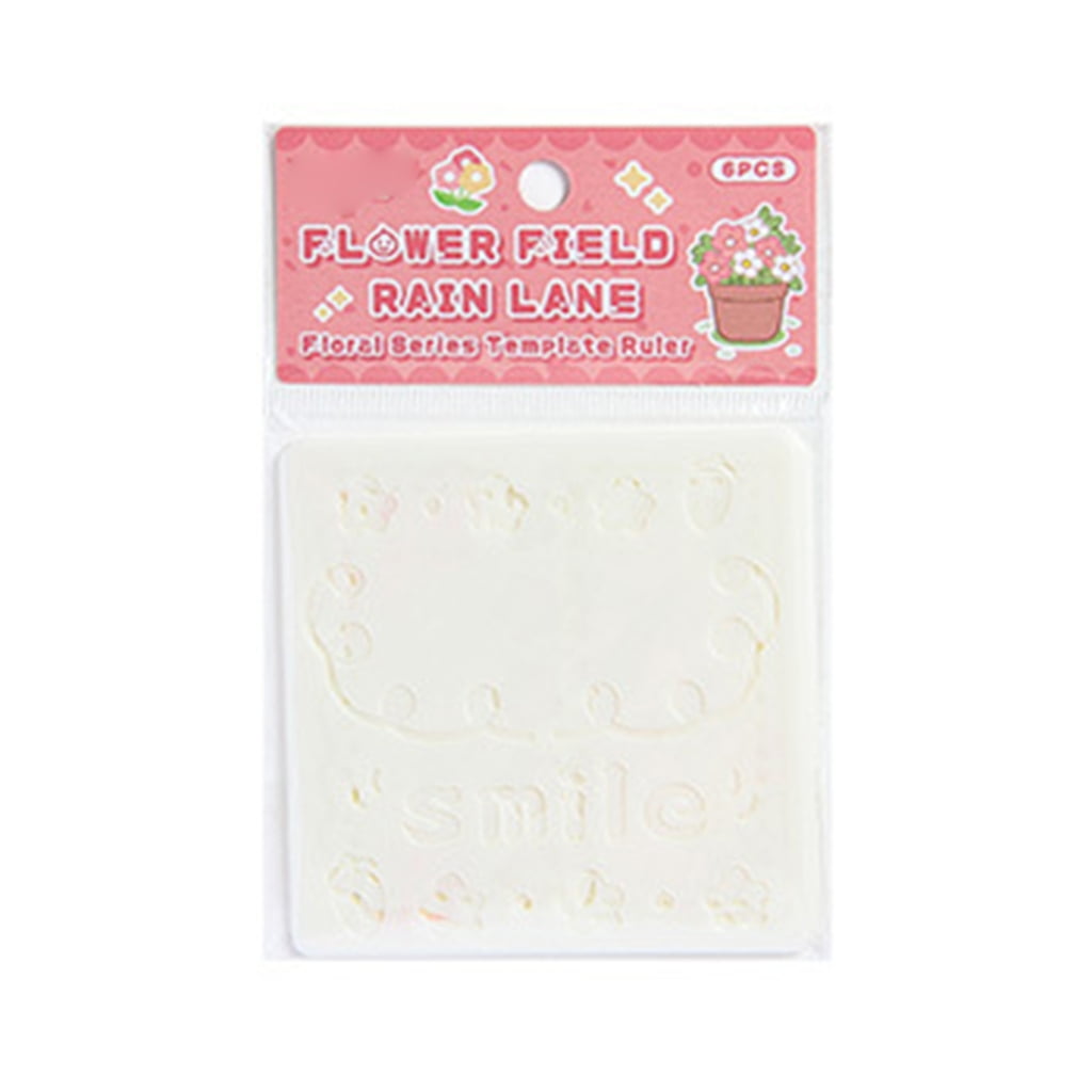 6 Pcs Floral Painting Stencil Hollow Out Flower Stencils Journal ...