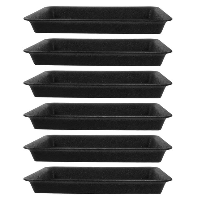 6 Pcs Flower Pots Rectangular Plant Saucer Trays Planter Water Drip for ...