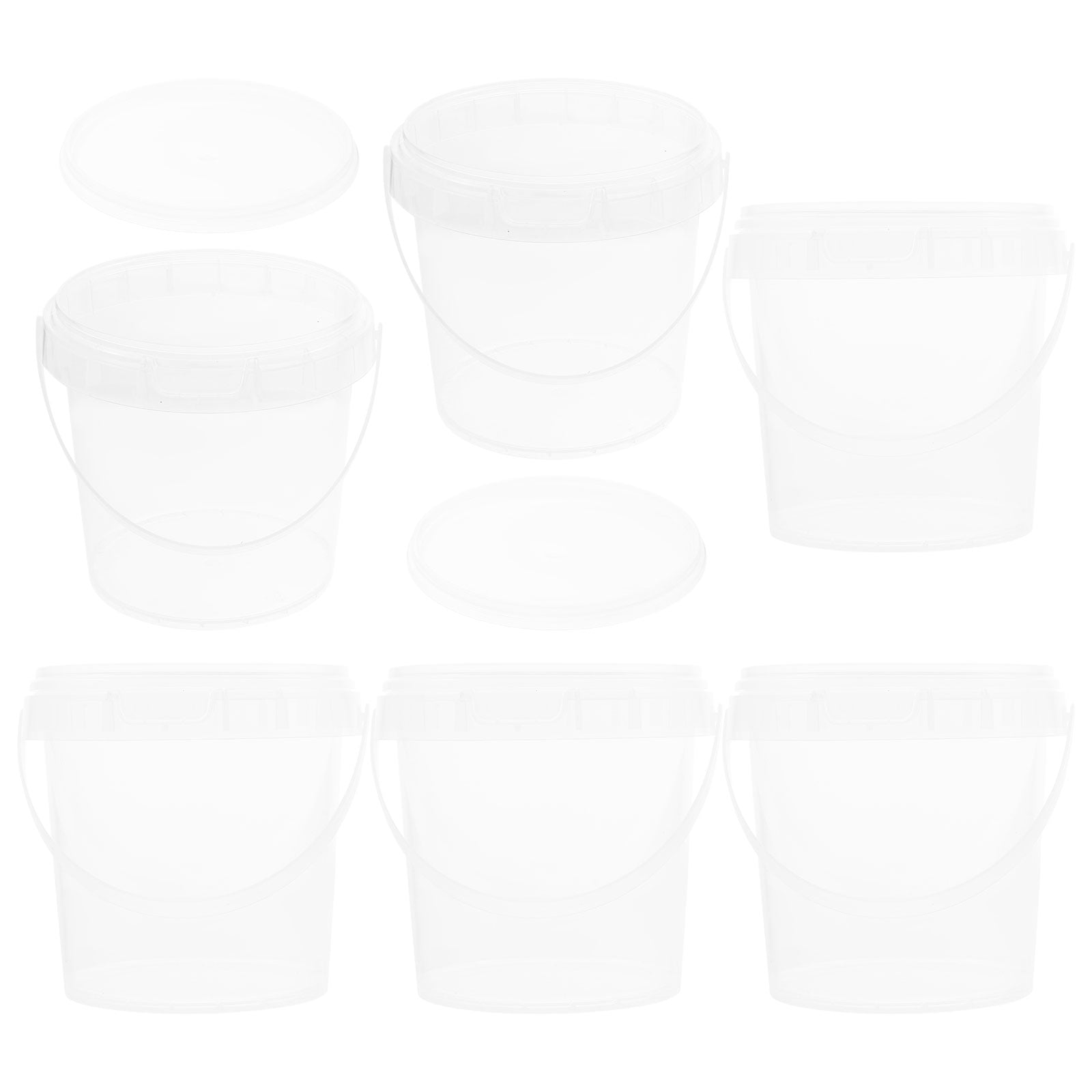 6 Pcs Food-grade Heat-resistant Takeaway Packaging Bucket Toy ...