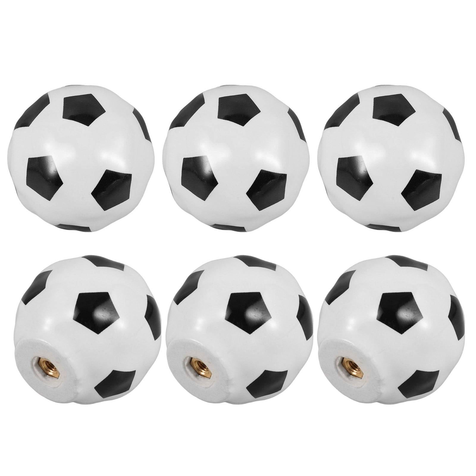 6 Pcs Football Drawer Handle Balls Cabinet Knobs Door Kitchen for ...