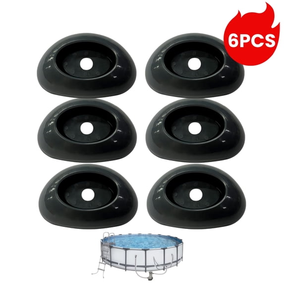 6 Pcs Footing Leg Cap Above-Ground Pool Replacement for Bestway Steel ...