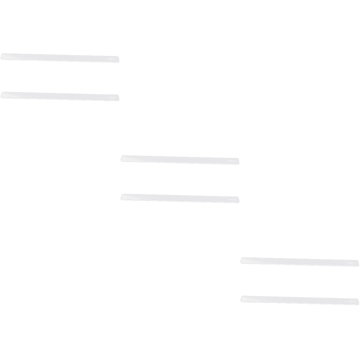 6 Pcs French Rolling Pin Sticks Acrylic Baking Ruler Acrylic Flat Ruler ...