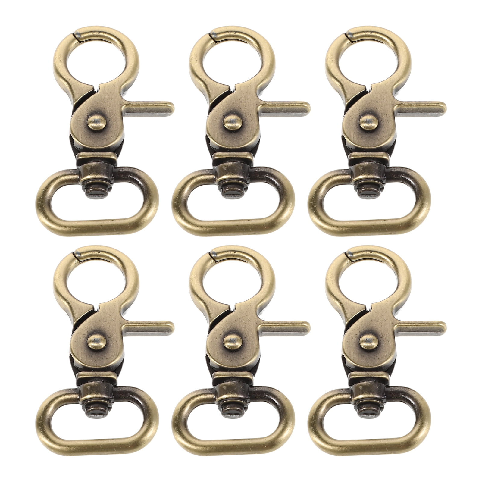 6pcs Swivel Hooks Alloy Push Gate Clasps for Bag Making Supplies ...
