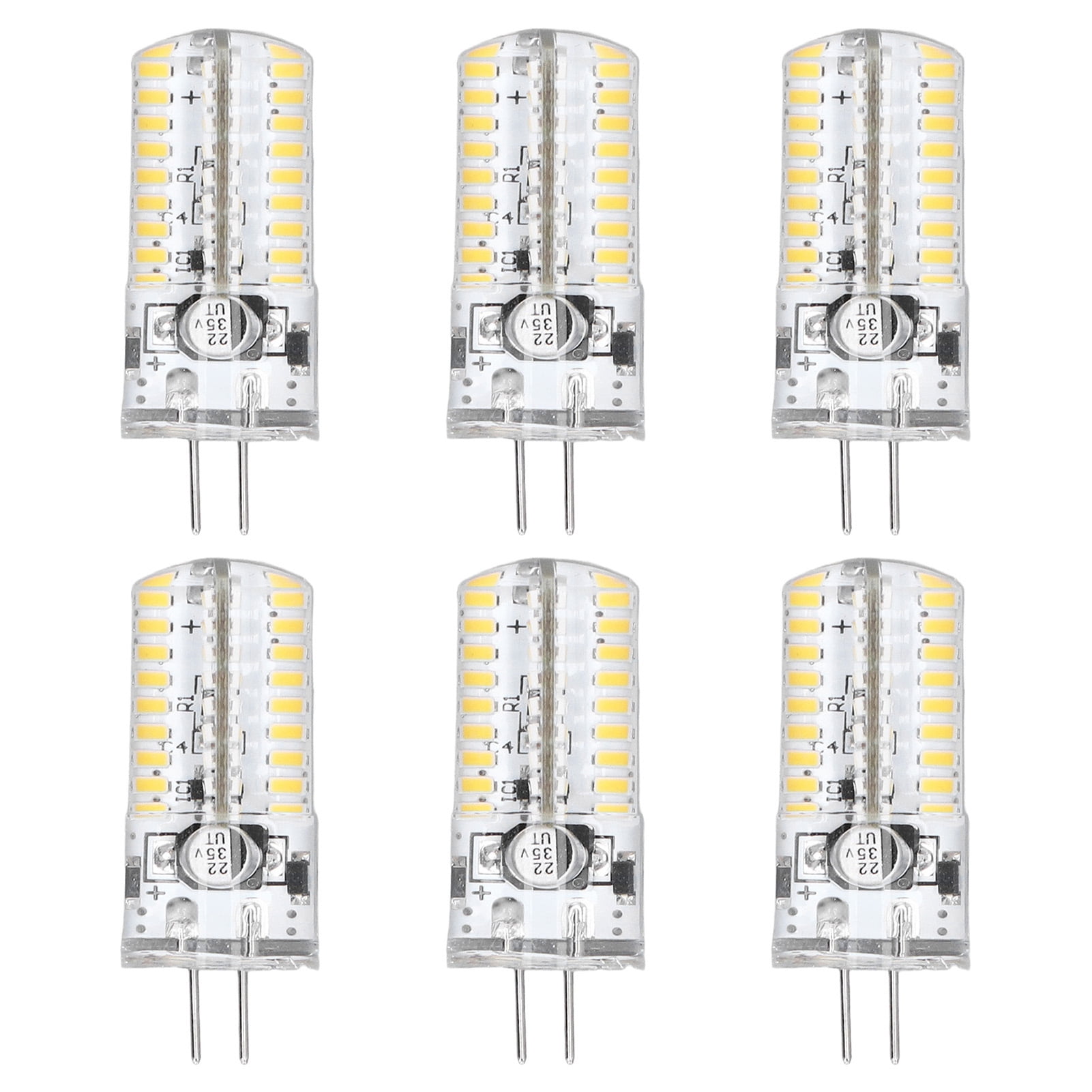 6 Pcs G4 LED Bulbs Bi Pin Base Light Bulbs 5W LED Corn Bulbs for ...