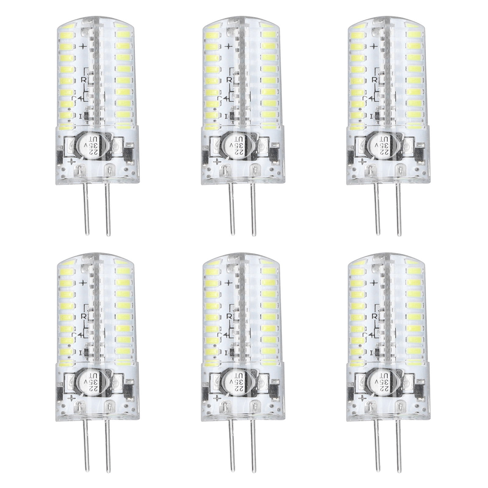 6 Pcs G4 LED Bulbs Bi Pin Base Light Bulbs 5W LED Corn Bulbs for ...