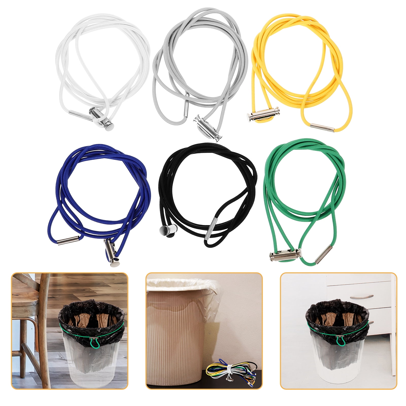 6 Pcs Garbage Bag Bin Holder Trash Bin Garbage Pail Trash Can Fixing ...