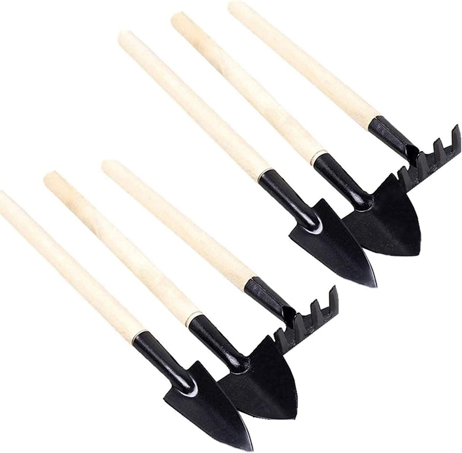 6 Pcs Garden Tools Mini Gardening Kit Plant Potted Flower Gadget Wooden ...