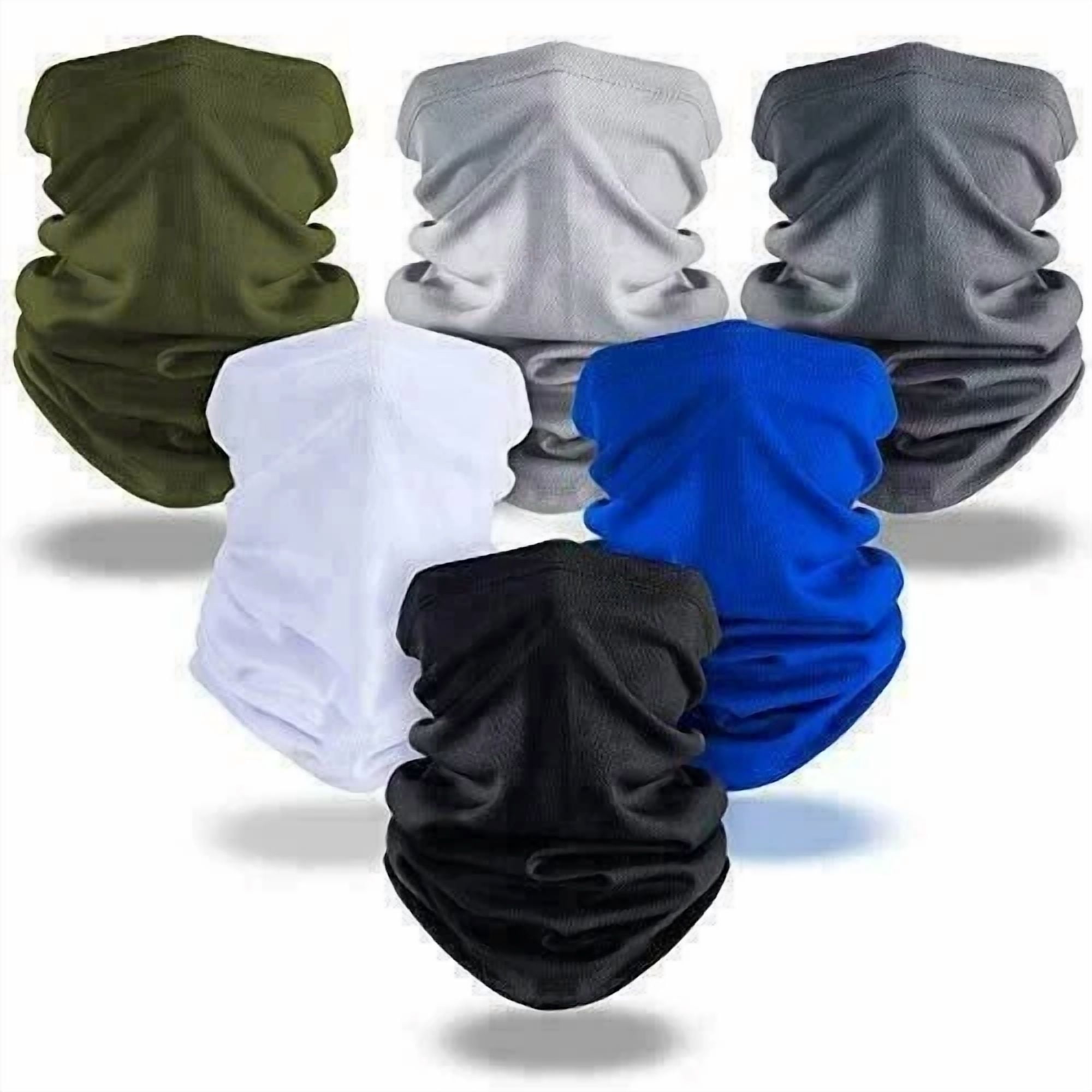 6 Pcs Gator Face Mask - Unisex Reusable Cloth Neck Gaiter Face Mask ...
