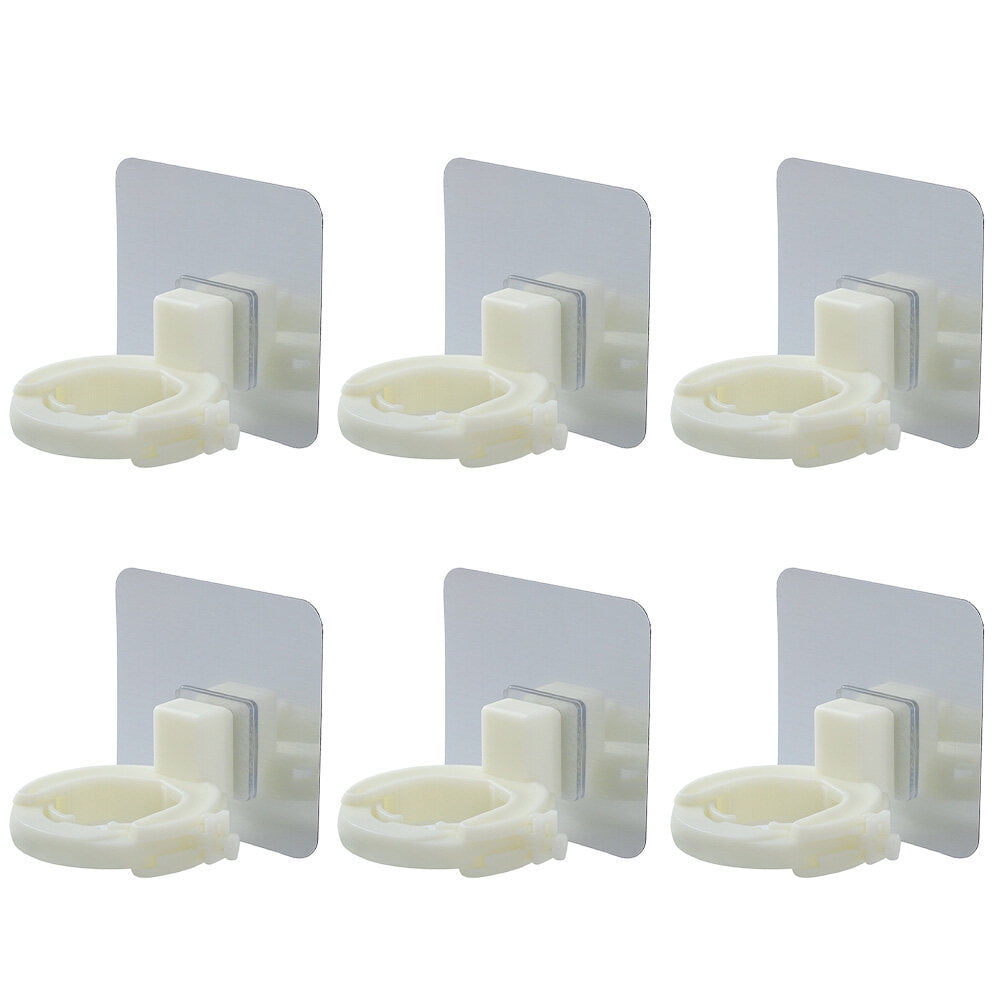 6 Pcs Gel Hand Sanitizer Bottle Hanger Traceless Hangers 7x7x5cm White ...