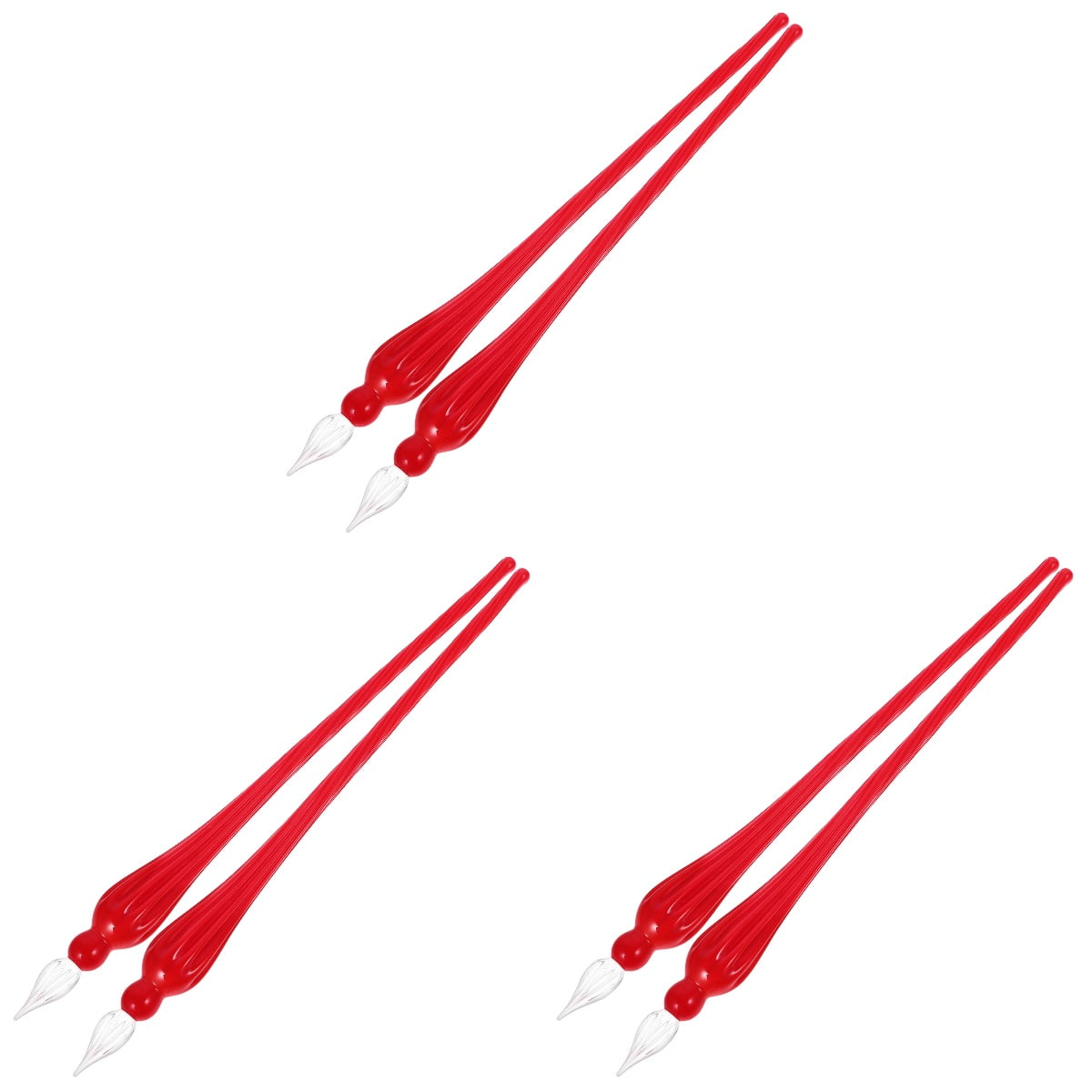 6 Pcs Glass Dip Pen Novelty Glass Pen Vintage Dip Pen Drawing Glass Pen Glass Signature Pen
