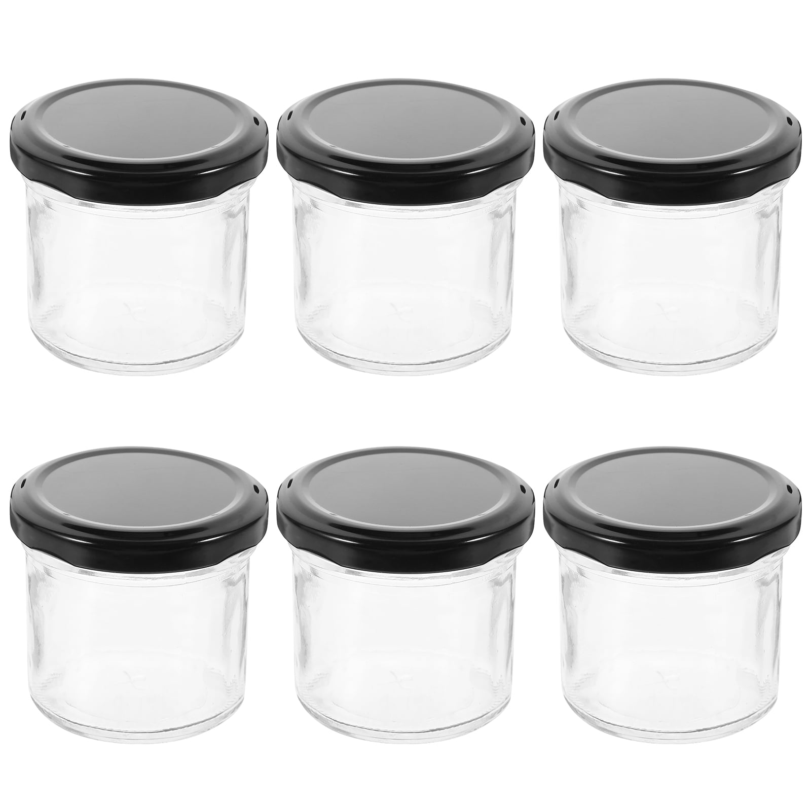 Raindrops 6Pcs Glass Storage Bottle for Kitchen Cereals Sealing Jar ...