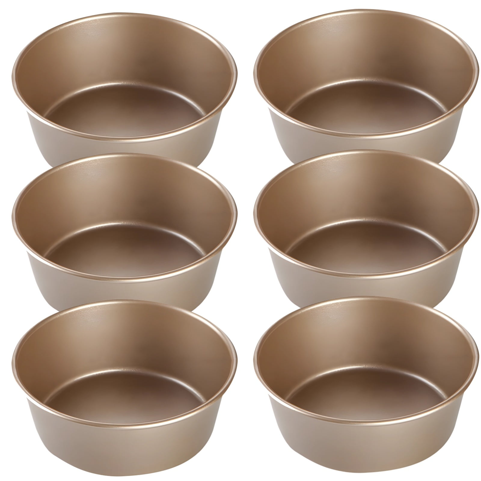 6 Pcs Gold Non-Stick Burger Molds, Mini Hot Dog, Cheesecake, and ...