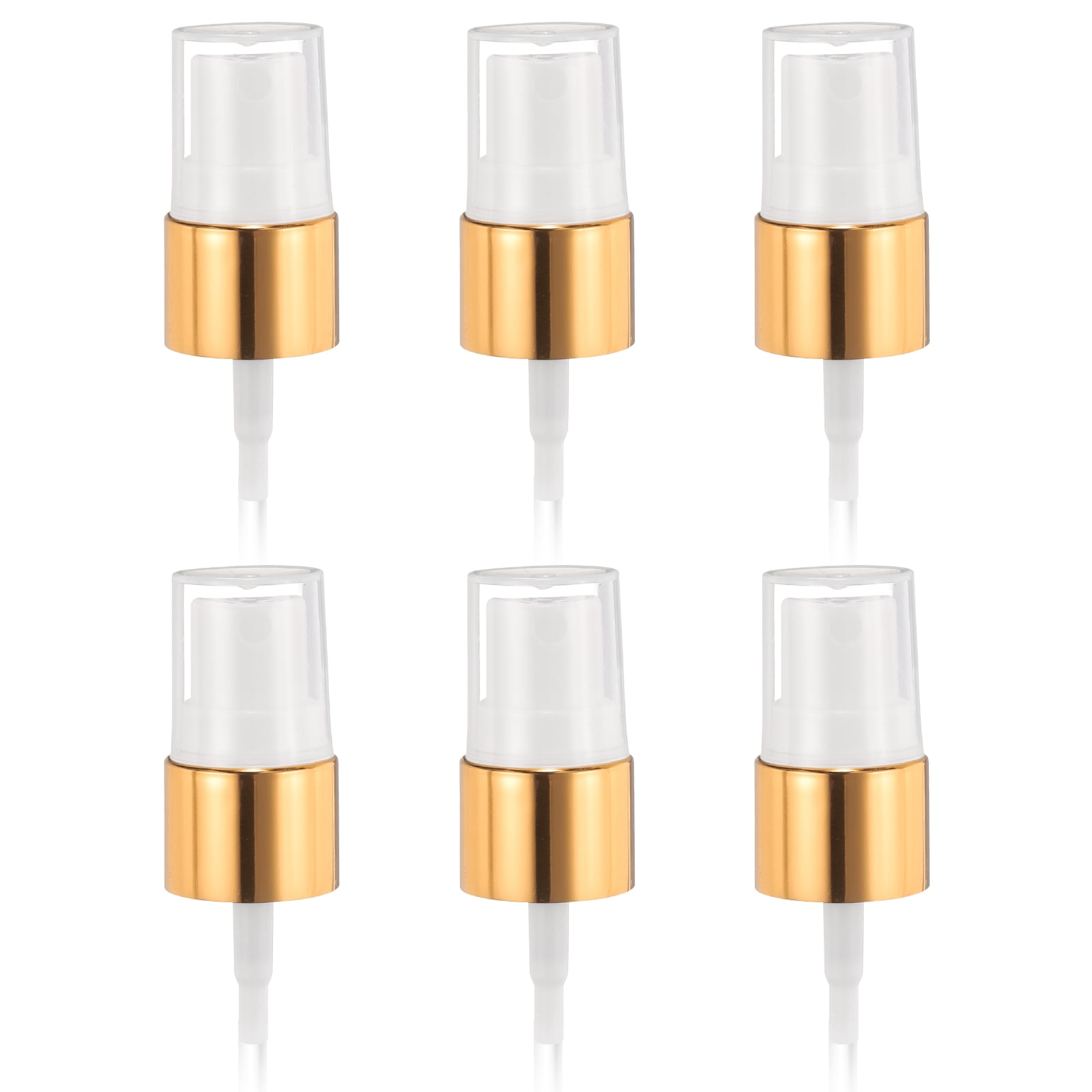 6 Pcs Gold White Spray Top, 18/410 Fine Mist Sprayer Reusable ...
